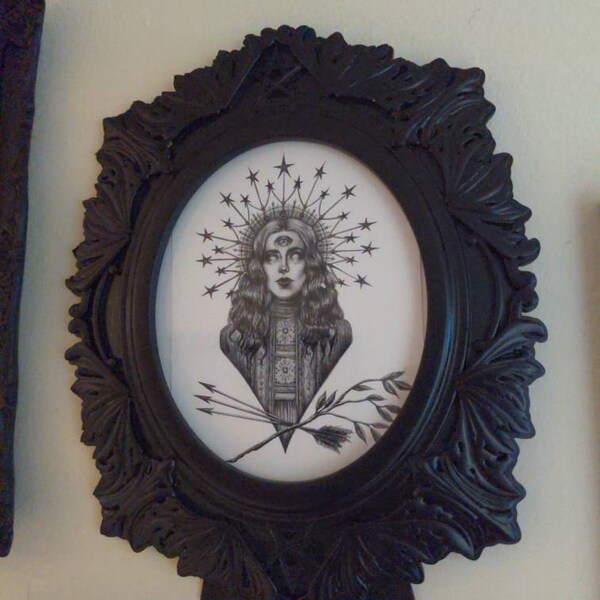 The Oracle - Fine Art Print - Third Eye - Star Crown - Halo - Victorian ...