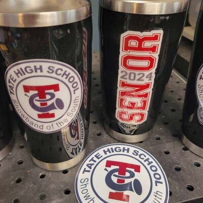 Mr. and Mrs. Vinyl Decal Set OUTDOOR Vinyl Listing Wedding Decals Decor ...