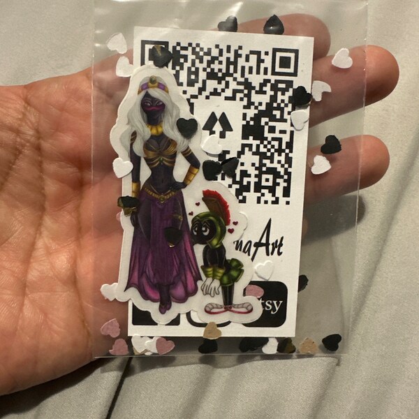 Queen Tyr'ahnee and Commander X-2 ('duck Dodgers') Art Sticker - Etsy