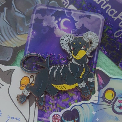 Houndoom Detailed Pokemon Black Nickel Hard Enamel Pin - Etsy