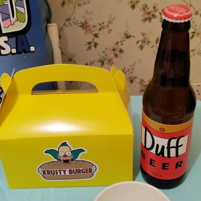 Duff Beer Label Simpsons Beer Label Home Brew Beer Label Funny Beer ...