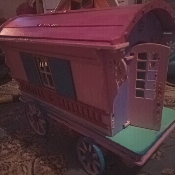 3D DIY MDF Model Kit Large Gypsy Caravan (vardo) - Scale Approx 1:12 - Etsy