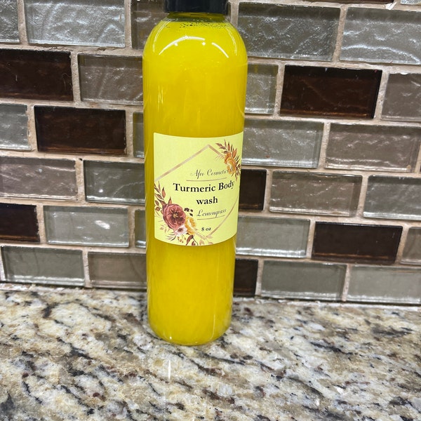 Turmeric Body Wash, Shower Gel, Natural Shampoo, Turmeric Kojic Soap ...