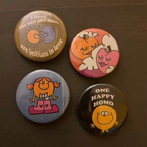 4 Pack Retro Style Clown Button Pins 37 Mm - Etsy