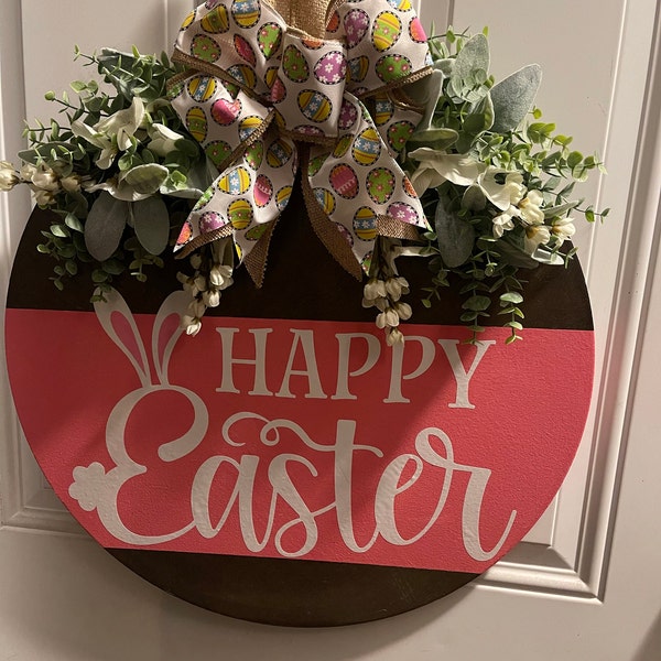 Easter Front Door Decor | Easter Wreath | Easter Decor | Happy Easter ...