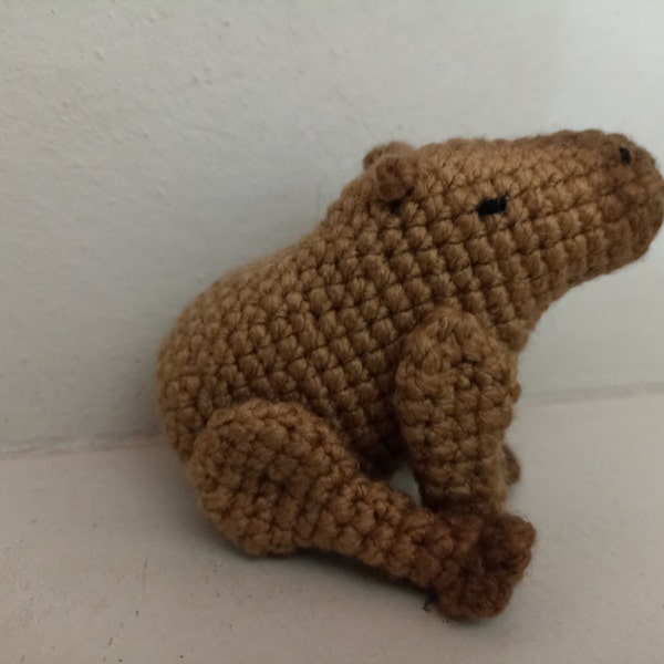 Capybara Crochet Pattern, Amigurumi Capybara Tutorial, DIY Crochet Mini ...