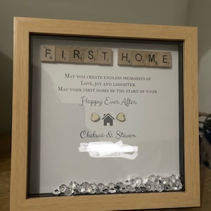 Personalised New Home First Home Gift. New Home Frame. First Home Frame ...