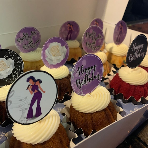 Selena Quintanilla Birthday Cupcake Toppers (instant Download) - Etsy