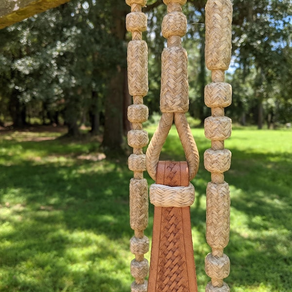 Handmade Bosal Set, 40 Plaits Rawhide Natural & Black Bosal Set, Bosal ...