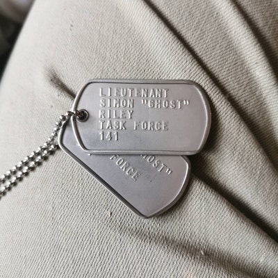 Simon 'ghost' Riley US Military Dog Tag Set - Etsy
