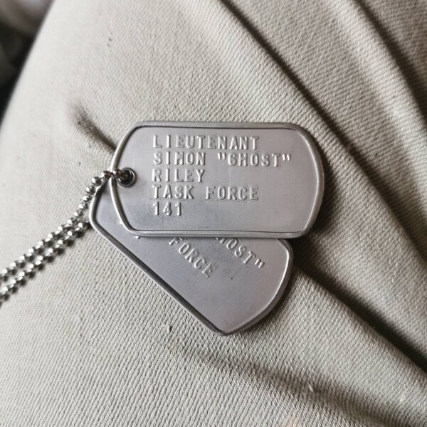 Simon 'ghost' Riley US Military Dog Tag Set With Personalised Text. - Etsy