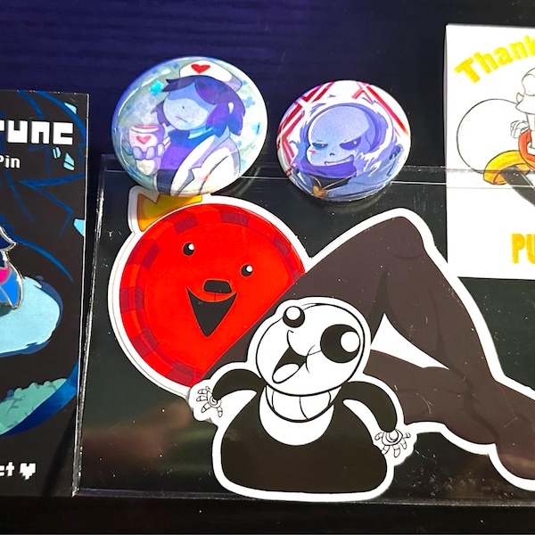 Deltarune Enamel Pins W/ Free Sticker - Etsy