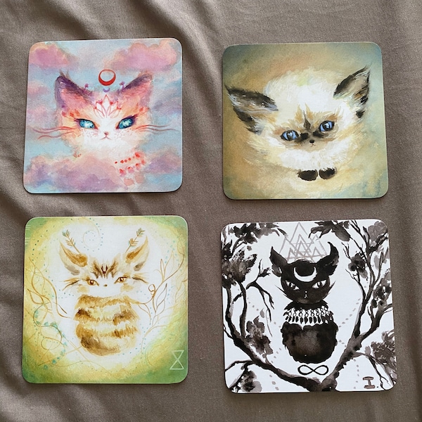 Spirit Cats Oracle Deck - Inspirational Card Deck - Indie, Tarot ...