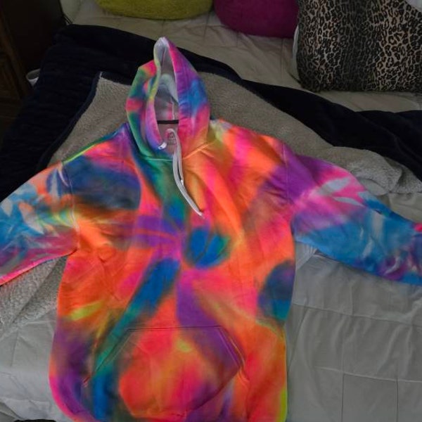 Tie Dye Hoodie,rainbow Hoodie,tie Dye,unique Tie Dye,neon Tie Dye ...