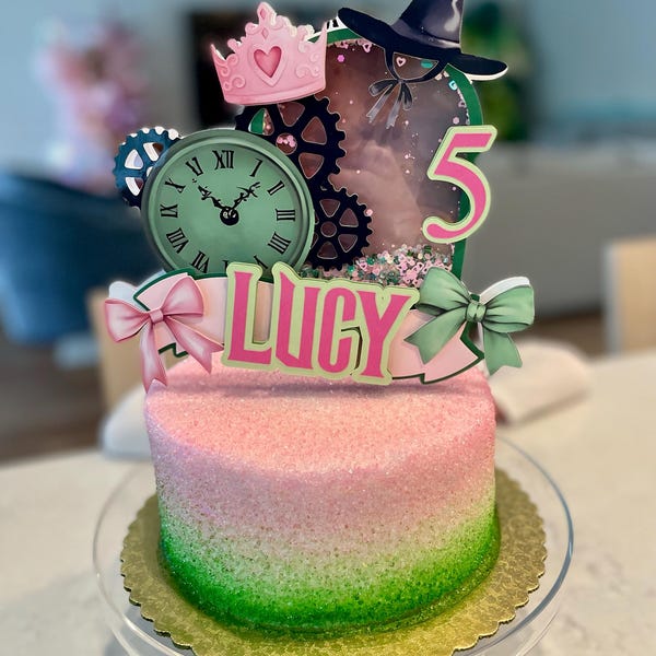 Wicked Theme Birthday Shaker Cake Topper | Cupcake Toppers | Birthday ...