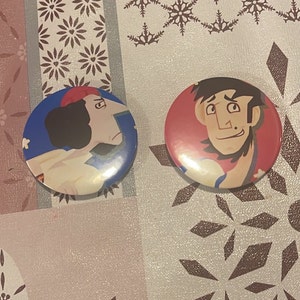 Sam & Max: the Devils Playhouse Pins / Buttons 58mm, Sammun-mak and ...