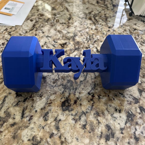 Personalized Full Size Dumbbell - Etsy