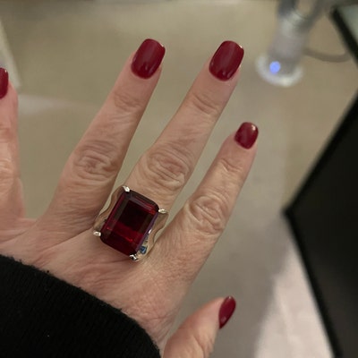 Womens Ruby Stone Ring Handmade Women's Ring Authentic - Etsy