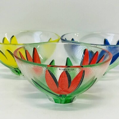 Murano Glass Hard Candies of Three Styles, Murrina Millefiori, Italian ...