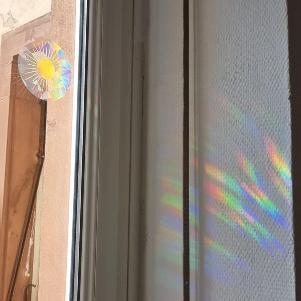 Suncatcher Sticker *yellow Sun* - Etsy