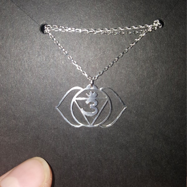 Third Eye Chakra Necklace - 6th Chakra, Ajna, Sterling Silver - Etsy