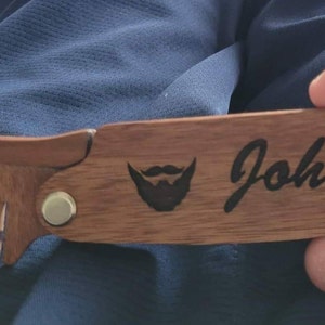 Custom Engraved Beard Comb Personalized Wooden Comb - Etsy
