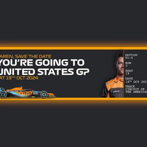 Grand Prix F1 Formula 1 Silverstone Keepsake Save the Date Souvenir ...