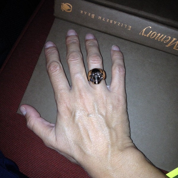 Statement Ring - Skull Ring - Bronze Human Skull Ring - Etsy