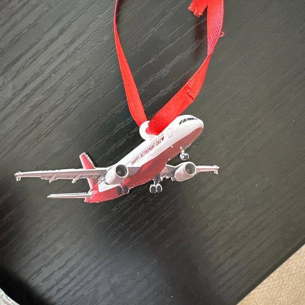 Personalized Airplane Shaped Ornament, Custom Airplane Christmas ...