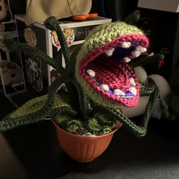 Handmade Crochet Audrey II – Little Shop of Horrors-inspired Plant ...