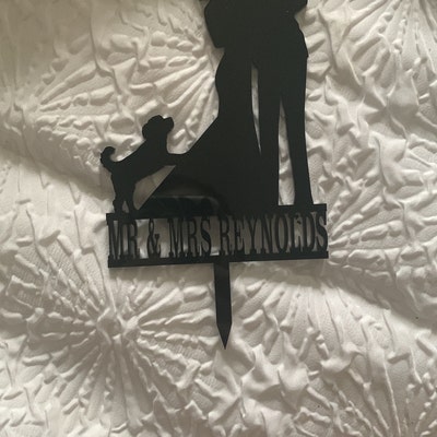 Cockapoo Wedding Cake Topper Silhouette - Etsy