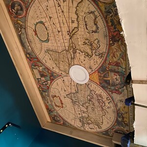 Removable Wallpaper World Map Mural Giant Map Wall Decal | Etsy