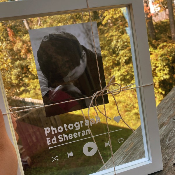 Personalized Music Plaque| Custom Song Plaque| Music Gift| Music Photo ...