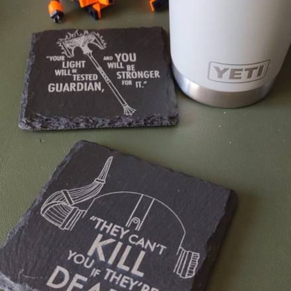 Destiny Slate Coasters - Etsy