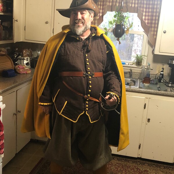 Wams, Tailor-made Arming Jerkin, Fencing, Baroque Attire, Padded ...