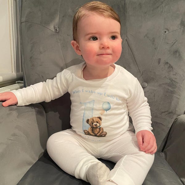 Personalised Teddy Bear Birthday Pyjamas | Boys Birthday Pjs | When I ...