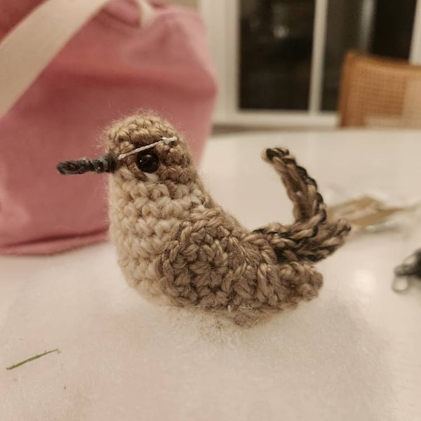 Little Wren Written Crochet Pattern | Realistic Bird Crochet Pattern ...