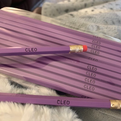 Light Purple Custom Pencils 10 Personalized Pencils, Name Pencil ...