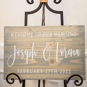 Bridal Party Sign Wedding Program Sign wedding Welcome Sign | Etsy