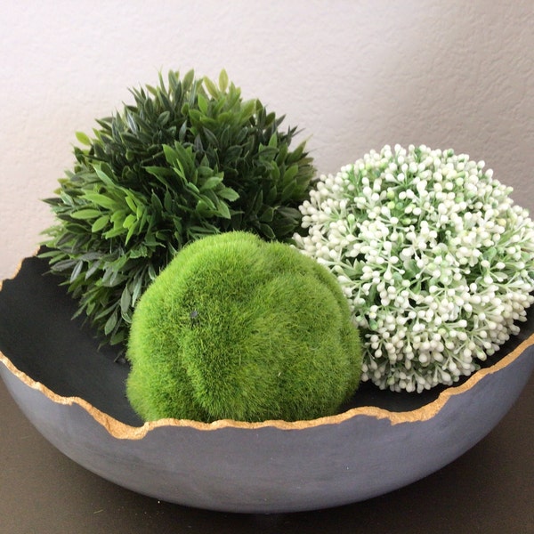 Large Concrete Bowl, Cool Bowl Centerpiece, Bowl for Keys, Key Holder ...