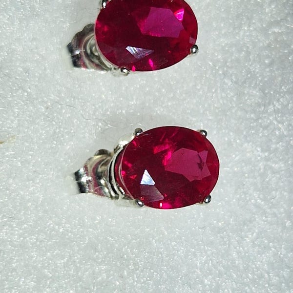 Genuine Flaming Ruby Acute Triangle Cut Loose Gemstone Red Corundum Lab ...