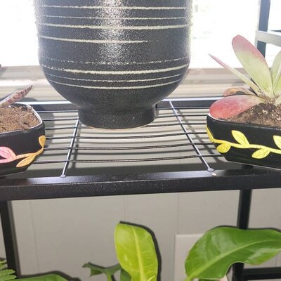 2.75 Inch Blue Succulent Pot With Googly Eyes. Blue Hand Painted ...