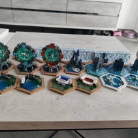 3D Printed Custom Catan City & Settlement the Lord of the Rings Themed ...