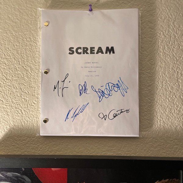 Scream Movie Horror Movie Script Original Full Screenplay - Etsy