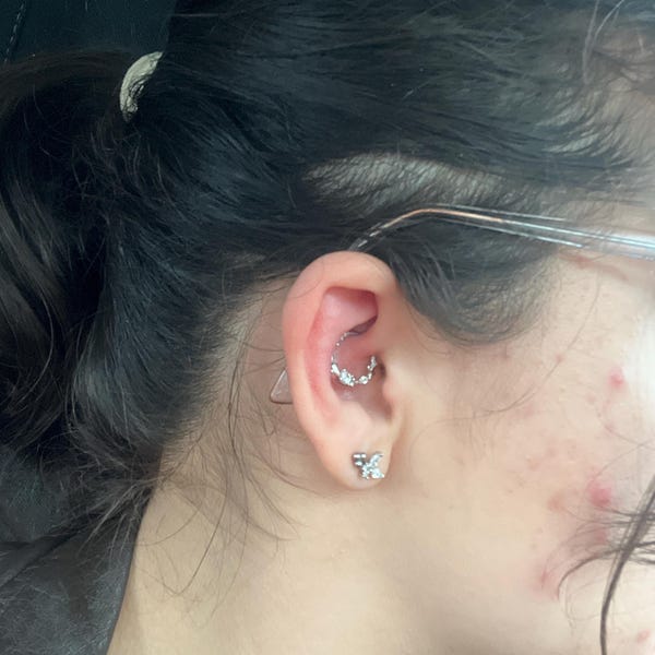 16G Sun & Star Septum Ring/daith Jewelry/cartilage Earring/helix Hoop ...