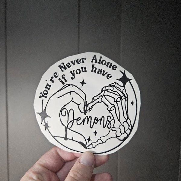 You're Never Alone If You Have Demons Svg / It’s a Vibe Svg / Heart ...
