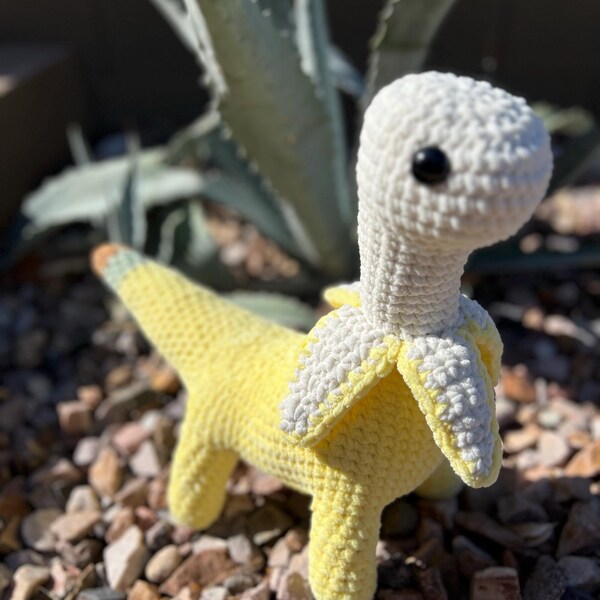 Bananasaurus Dinosaur NO SEW Crochet Pattern - Etsy