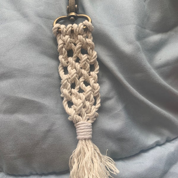 MACRAME KEYCHAIN, Cute Keychain, Rope Keychain, Keychain Macrame, Boho ...
