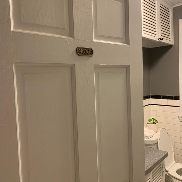Solid Brass "loo" Door Sign in a Choice of Three Finishes Polished ...