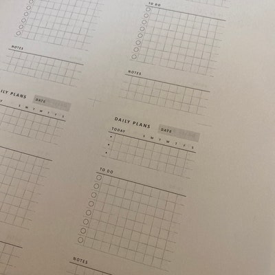 Daily Planner Printable Mini Size, Filofax Mini, Daily Organizer, Daily ...